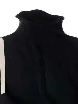Alpha Studio High-neck Tape-detail Sweater
