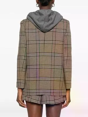 Dixie Check Double-breasted Jacket