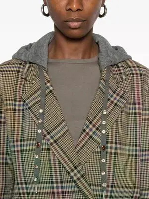 Dixie Check Double-breasted Jacket