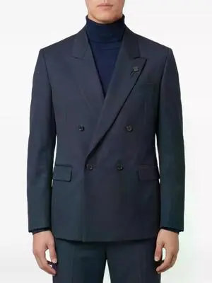 LARDINI Feeling Double-breasted Blazer - Blue
