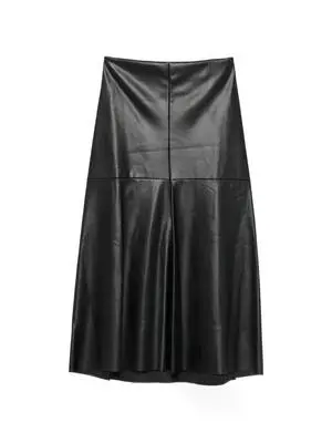 NUDE Panel Flared Midi Skirt - Black