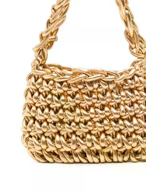 MARIA CALDERARA Woven-design Chain-strap Tote Bag