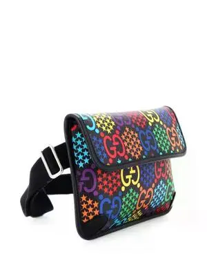 Gucci Psychedelic Print Gg Coated Canvas Belt Bag