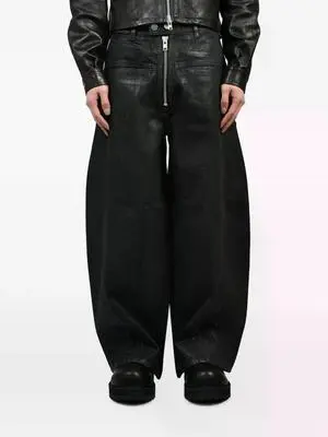 FILTH Waxed Wide-leg Jeans