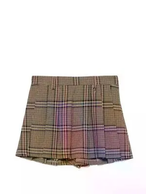 Dixie Check Pleated Shorts