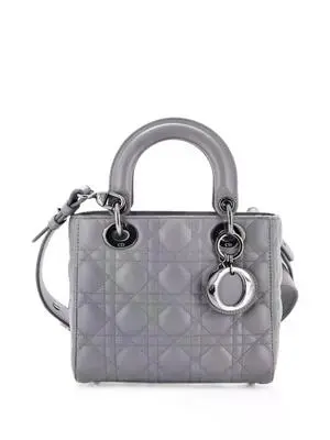 Dior My Abcdior Lady Bag Cannage Quilt Lambskin Satchel - Grey