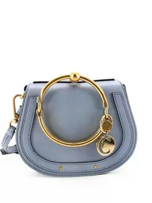 Chloé Nile Leather Small Crossbody Bag - Blue