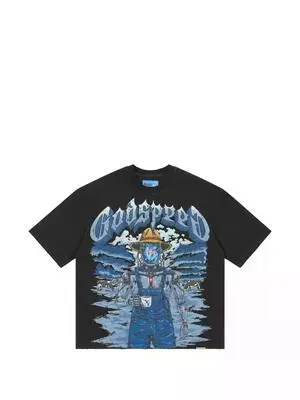 GODSPEED Aura Farm Ii Graphic-print T-shirt - Black