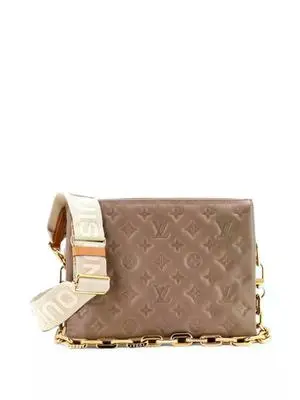 LOUIS VUITTON Coussin Bag Monogram Embossed Lambskin Pm Crossbody Bag