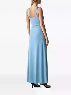 VICOLO Twist-detail Side-slit Maxi Dress