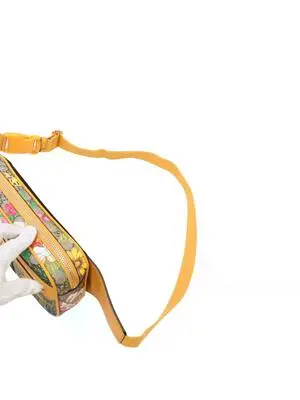 Gucci 2000-2015 Small Gg Supreme Flora Web Ophidia Belt Bag - Neutrals