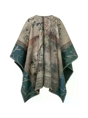 PIERRE-LOUIS MASCIA Pancake Graphic-print Cape