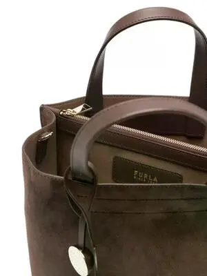 Furla Suede Tote - Brown