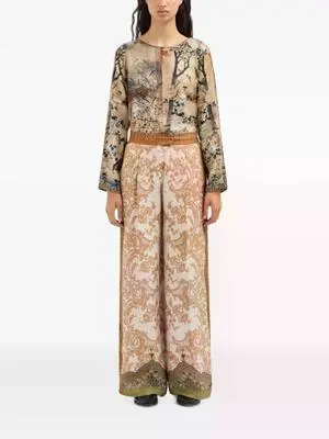 PIERRE-LOUIS MASCIA Cialda Baroque-print Palazzo Pants