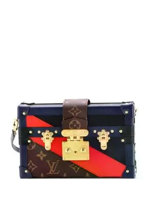 LOUIS VUITTON Petite Malle Handbag Limited Edition Monogram Canvas Clutch Bag - Black