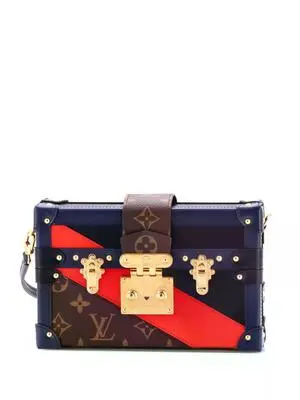 LOUIS VUITTON Petite Malle Handbag Limited Edition Monogram Canvas Clutch Bag - Black