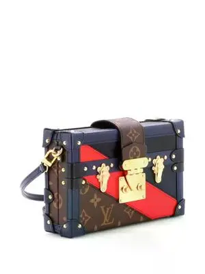 LOUIS VUITTON Petite Malle Handbag Limited Edition Monogram Canvas Clutch Bag - Black