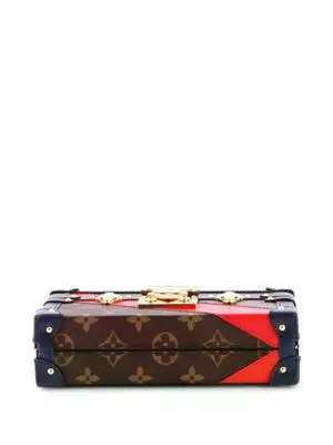 LOUIS VUITTON Petite Malle Handbag Limited Edition Monogram Canvas Clutch Bag - Black