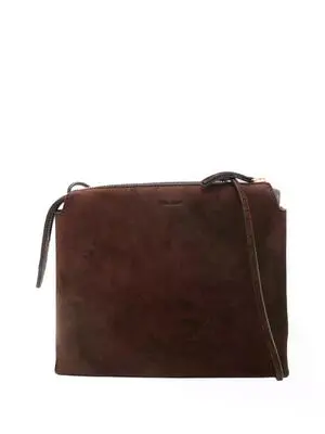 THE ROW Mini Twin Suede Cross Body Bag