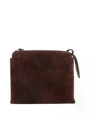 THE ROW Mini Twin Suede Cross Body Bag