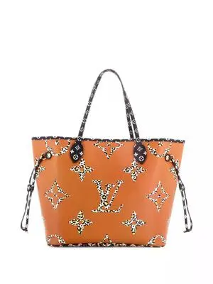 LOUIS VUITTON Neverfull Nm Limited Edition Jungle Monogram Giant Mm Tote Bag - Black