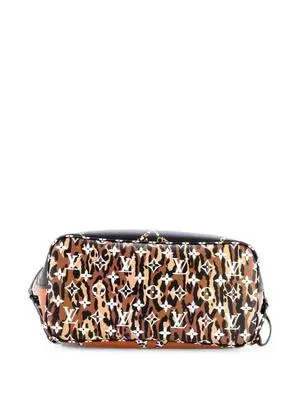 LOUIS VUITTON Neverfull Nm Limited Edition Jungle Monogram Giant Mm Tote Bag - Black
