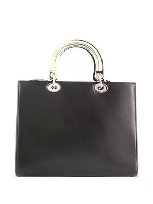 Dior Leather Patch Embellished Satchel