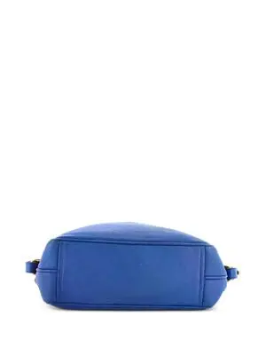 Prada Double Zip Camera Bag Vitello Phenix Medium Cross Body Bag - Blue