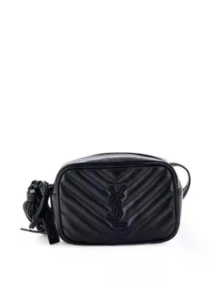 Saint Laurent Lou Matelasse Chevron Leather Belt Bag - Black