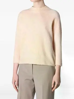 ROBERTO COLLINA Three-quarter-sleeve Mock-neck Sweater