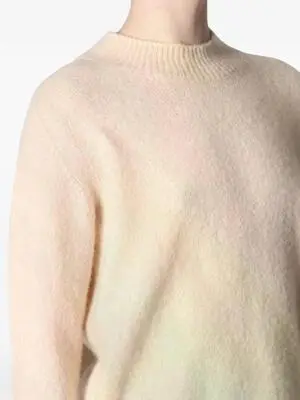 ROBERTO COLLINA Three-quarter-sleeve Mock-neck Sweater