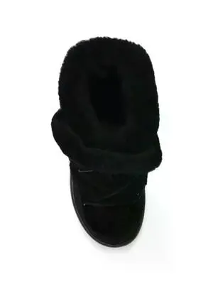 Bogner Chamonix Shearling-trim Leather Snow Boots