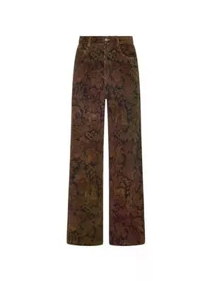 PIERRE-LOUIS MASCIA Gridox Straight-leg Trousers - Brown