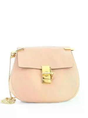 Chloé Drew Leather Small Crossbody Bag - Neutrals