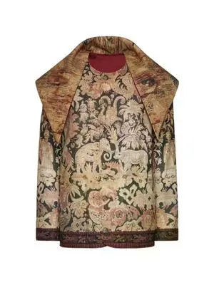 PIERRE-LOUIS MASCIA Beaint Floral-motif Jacket - Neutrals