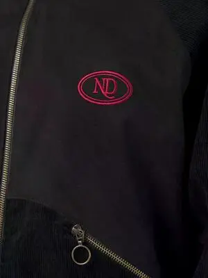 NICHOLAS DALEY Warm Up Striped-trim Zip-up Jacket