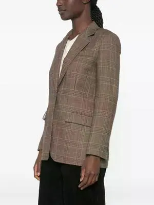 Sandro Check-pattern Blazer