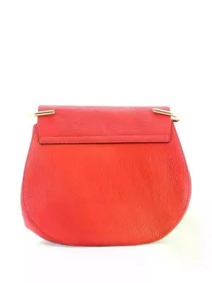 Chloé Drew Leather Small Crossbody Bag - Red