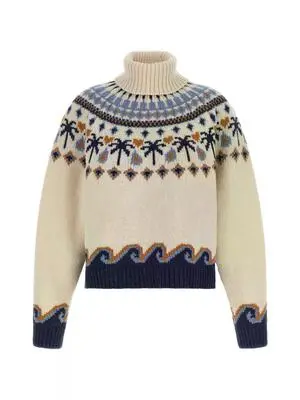 Alanui Sweet Winter Jacquard Fair Isle Sweater