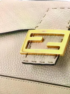 Fendi Selleria Baguette Nm Bag Leather Medium Shoulder Bag