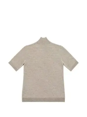 Max Mara High-neck Short-sleeved Sweater