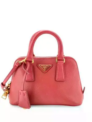 Prada Promenade Bag Saffiano Leather Mini Crossbody Bag - Pink