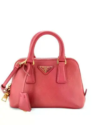 Prada Promenade Saffiano Leather Mini Crossbody Bag - Pink