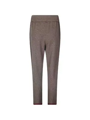 UMA WANG Drawstring-waist Cashmere Track Pants - Brown