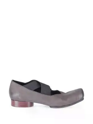 UMA WANG Cross-strap Ballet Flats - Brown