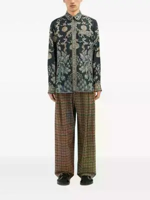 PIERRE-LOUIS MASCIA Floral-print Silk Shirt