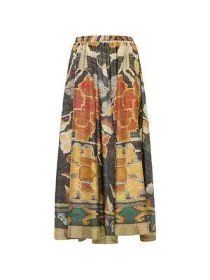 PIERRE-LOUIS MASCIA Aloe A-line Maxi Skirt - Black