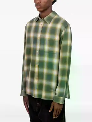 StÜssy Baech Check-pattern Shirt - Green