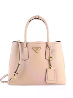 Prada Cuir Double Saffiano Leather Small Tote Bag