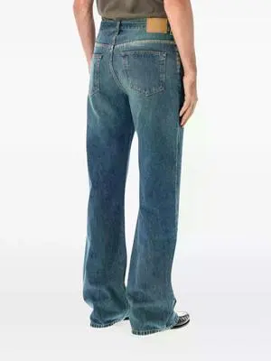 JEANERICA Faded Wide-leg Jeans